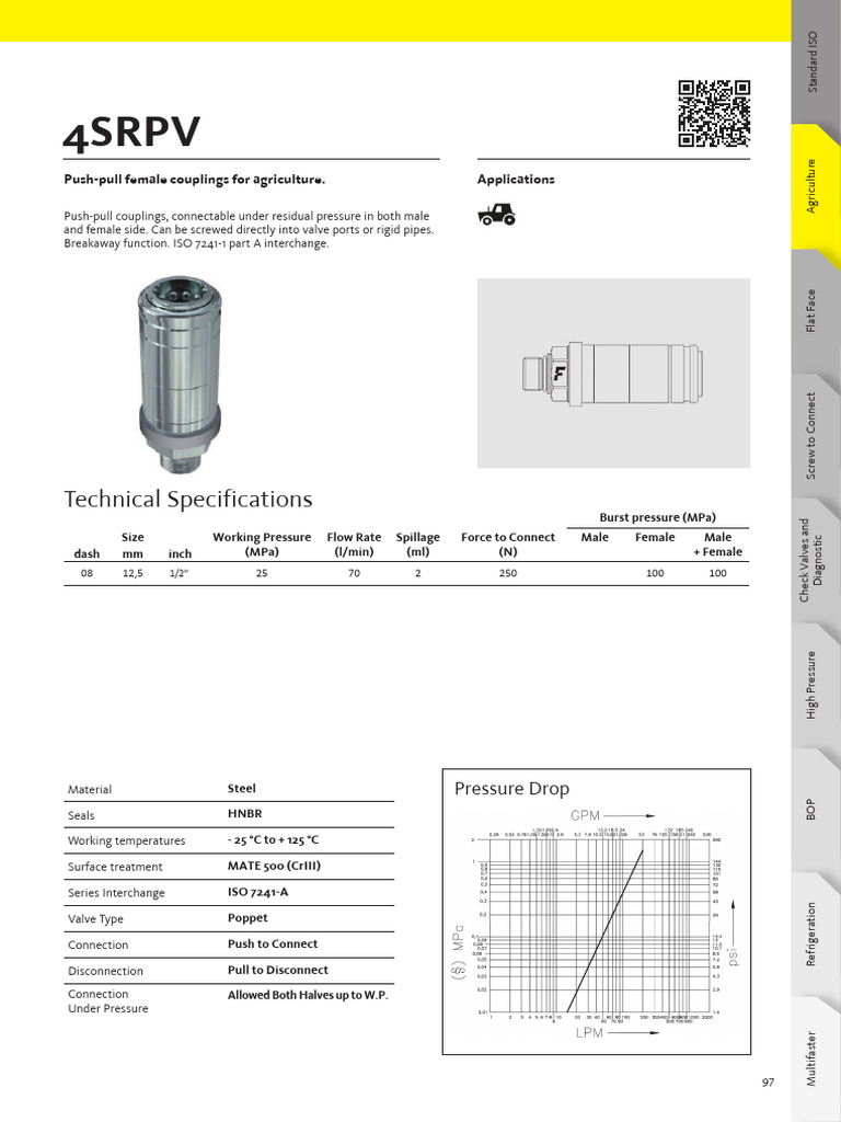 4SRPV08 Couplings and Specifications | PDF | Valve | Screw