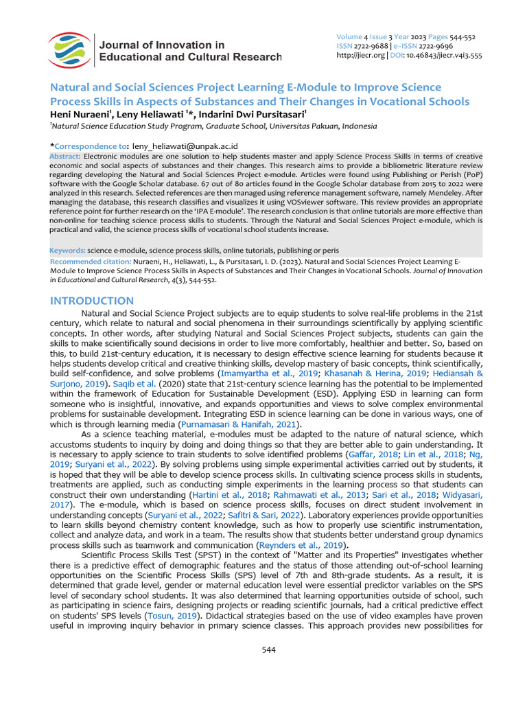 Nat and Soc Sciences e Module in Electro Subject | Download Free PDF ...