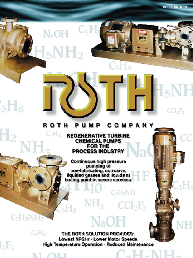Roth Turbine Pump Selection Guide | PDF | Pump | Liquids