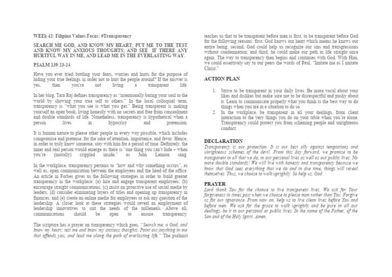 VRP WEEK 42 | PDF | Sin | Religious Belief And Doctrine