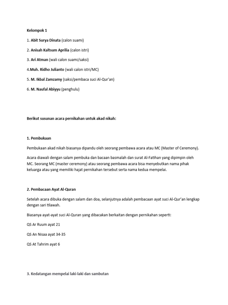 Konsep Pernikahan Kelompok 1 PABP | PDF | Agama & Spiritualitas