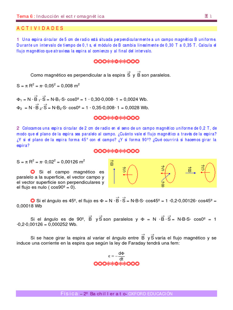 Fisox 2 T 6 | PDF | Inducción electromagnética | Generador eléctrico