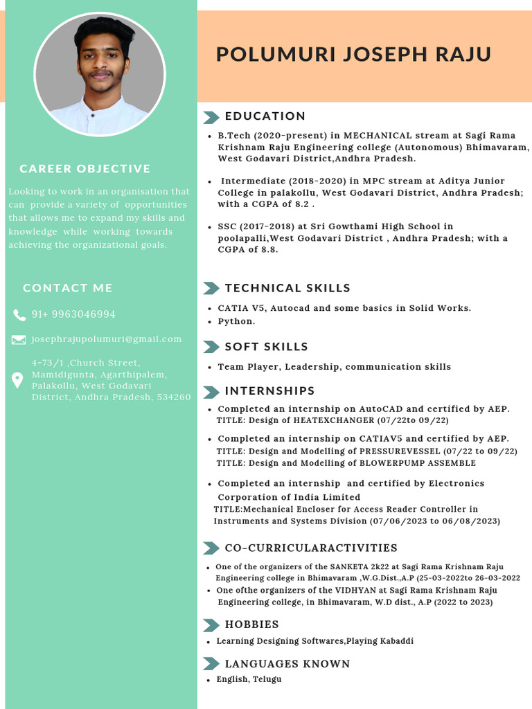 Joseph Raju Resume | PDF