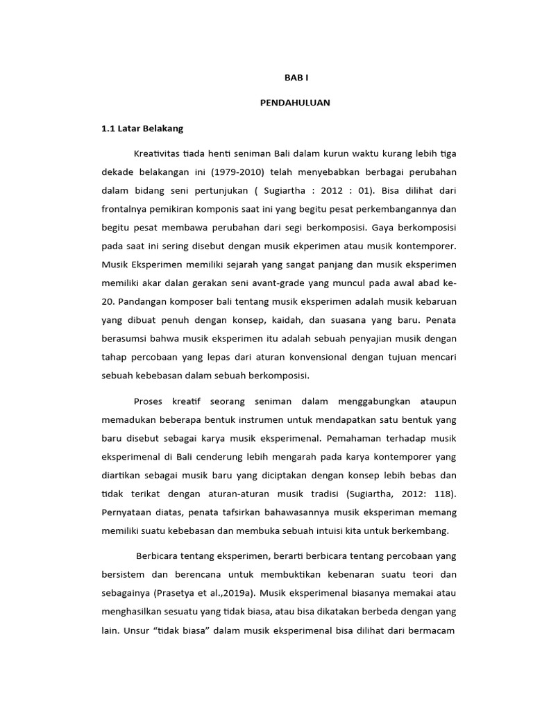 Eksperimen Musik Bali-Jawa Berpencon | PDF