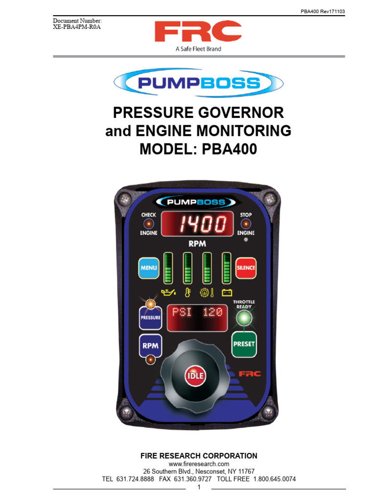 Pba 400 | PDF | Throttle | Pump