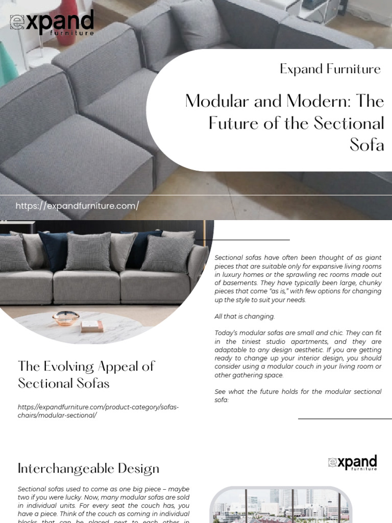 Modular And Modern The Future Of The Sectional Sofa Expand Furniture