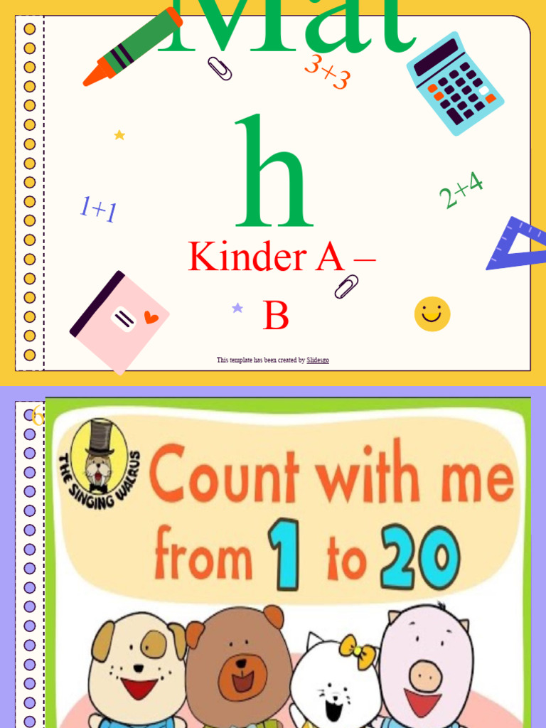 Math ppt week 2 Kinder A-B | PDF