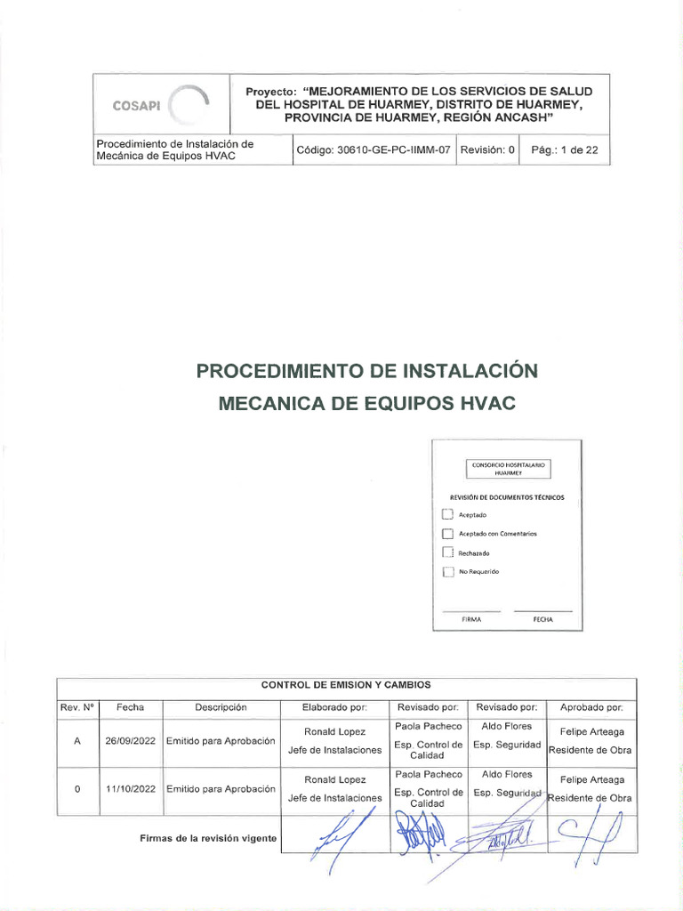 30610-GE-PC-IIMM-07 Procedimiento de Instalación Mecánica de Equipos ...