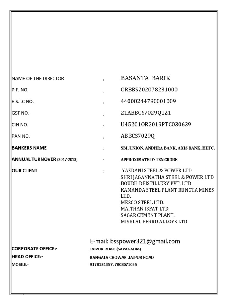 2nd Bhaskar Steel Bss Power Quotation - (New) | PDF | Economy Of India
