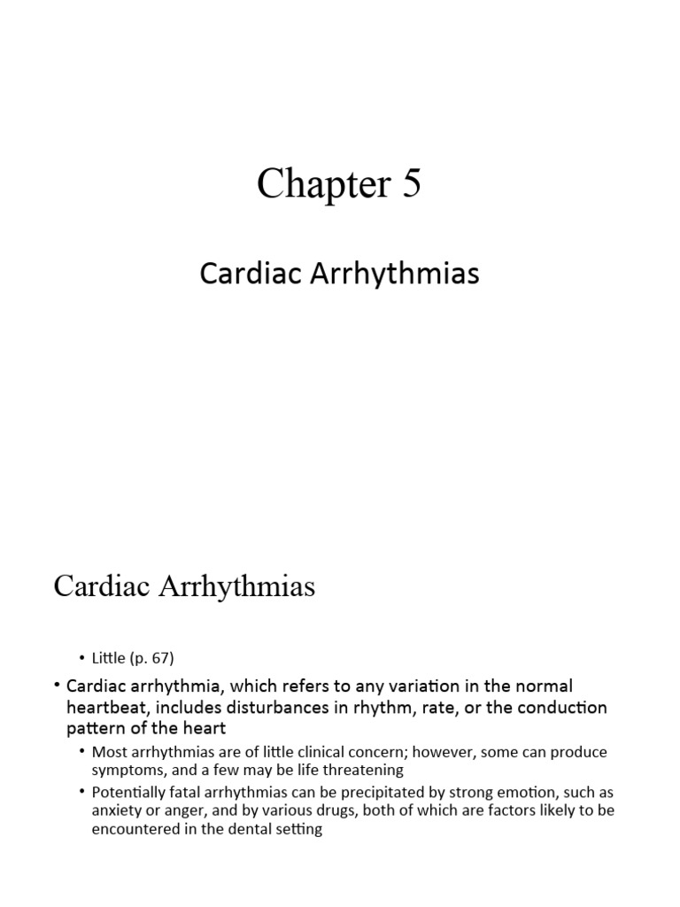 Arrythmia Chapter - 005 Patho 2017 | PDF | Artificial Cardiac Pacemaker | Heart