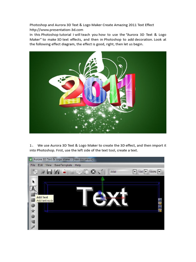 How to Make a 3D Text and Export to PhotoShop | PDF | Adobe Photoshop | Computer Graphics