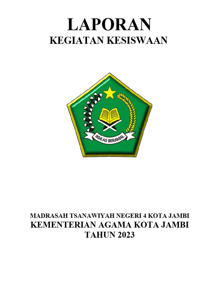 Laporan Kegiatan Kesiswaan | PDF | Karier & Perkembangan