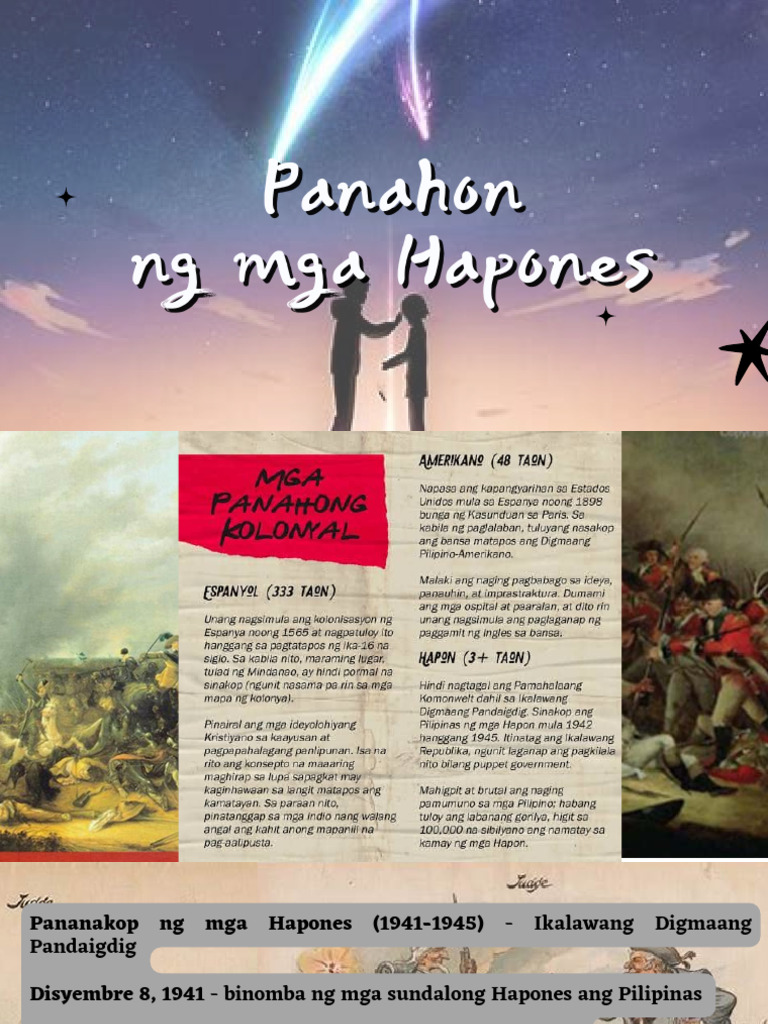 Panahon NG Hapon 1 | PDF