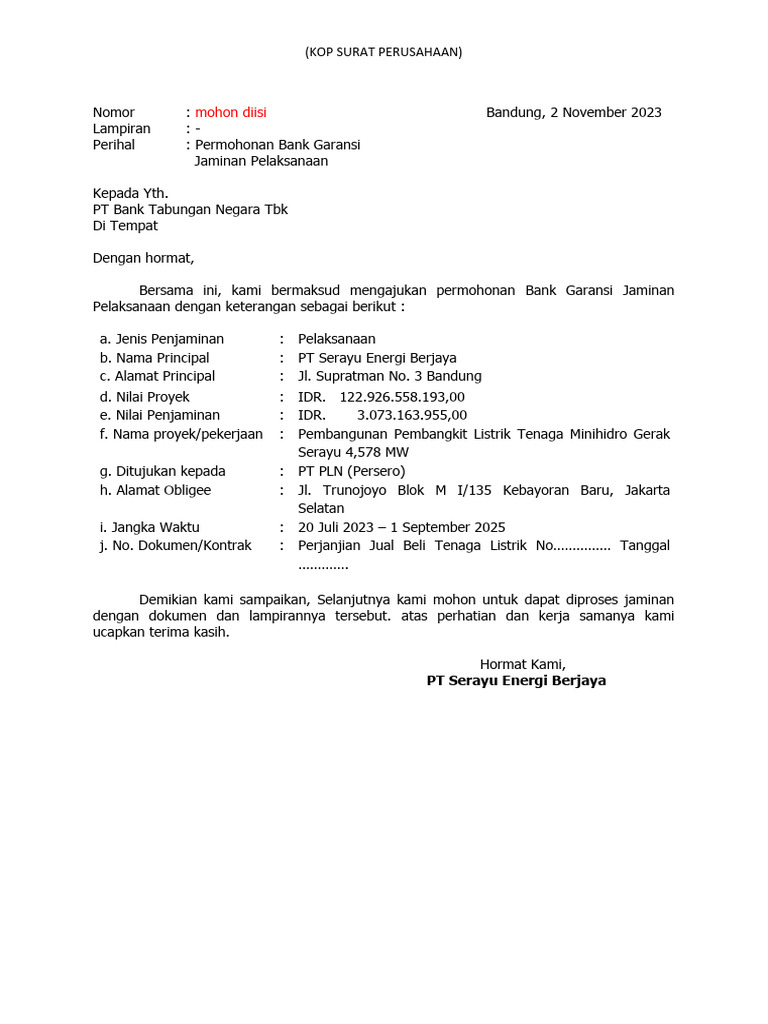 Permohonan BTN | PDF