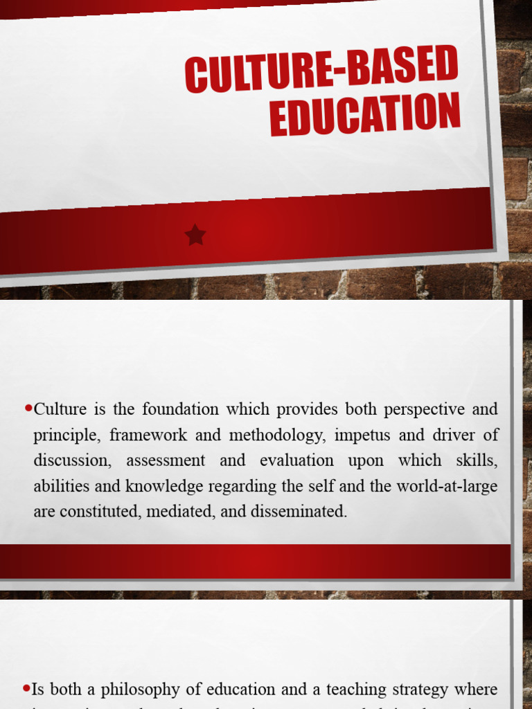 Culture Based Education | PDF | Knowledge | Community