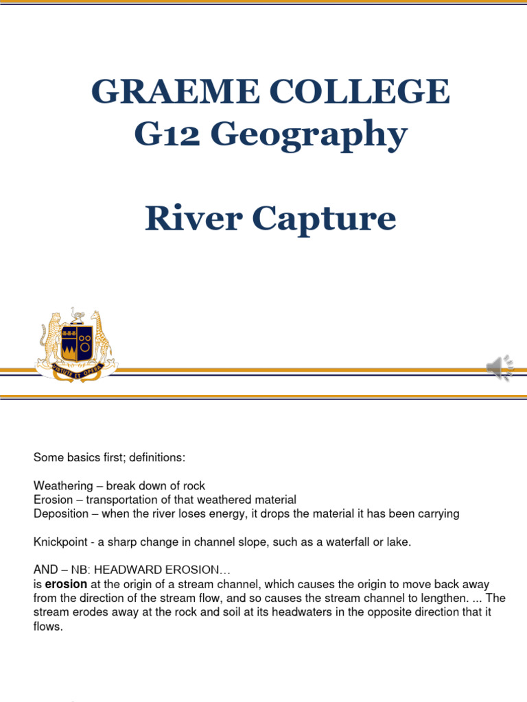 Geography g12 River Capture | PDF