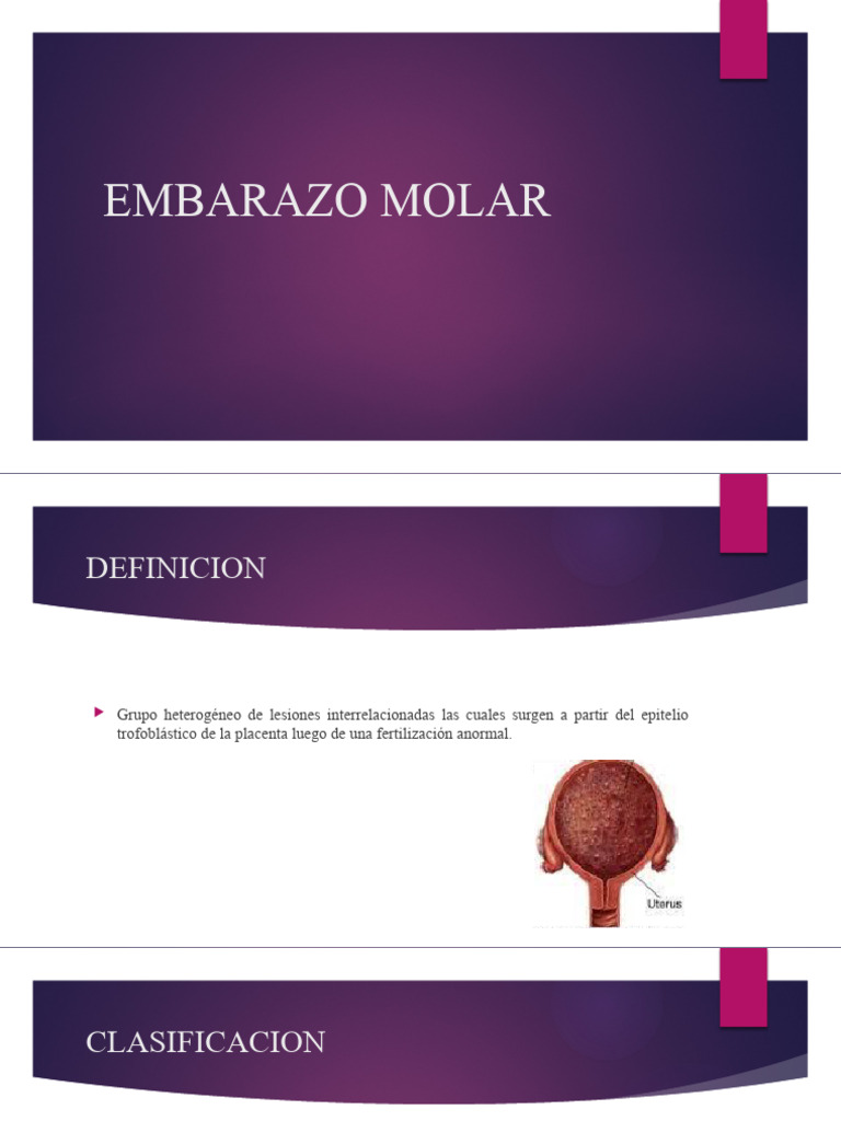 Embarazo Molar | PDF | El embarazo | Gonadotropina coriónica humana