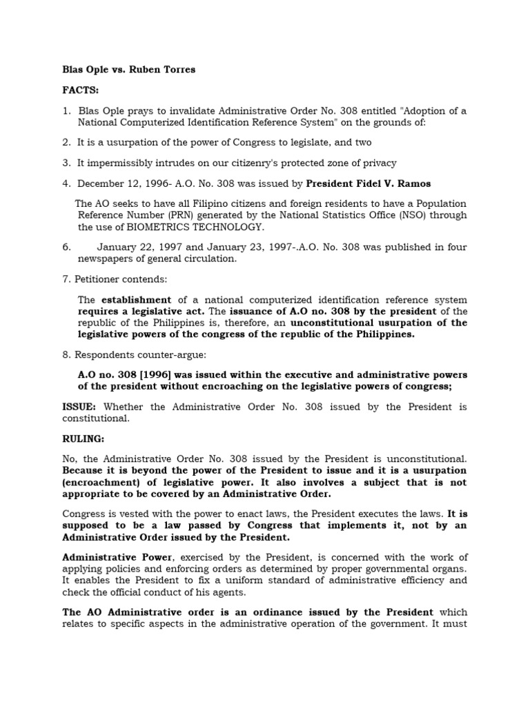 Blas Ople vs. Ruben Torres | Download Free PDF | Presidents Of The ... Blas Ople vs. Ruben Torres | Download Free PDF | Presidents Of The ...