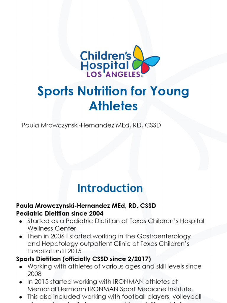 Sports Nutrition Guide for Young Athletes | PDF | Puberty | Adolescence