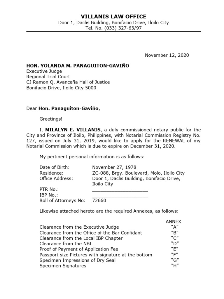 Application Notarial Renewal | PDF | Notary Public | Common Law