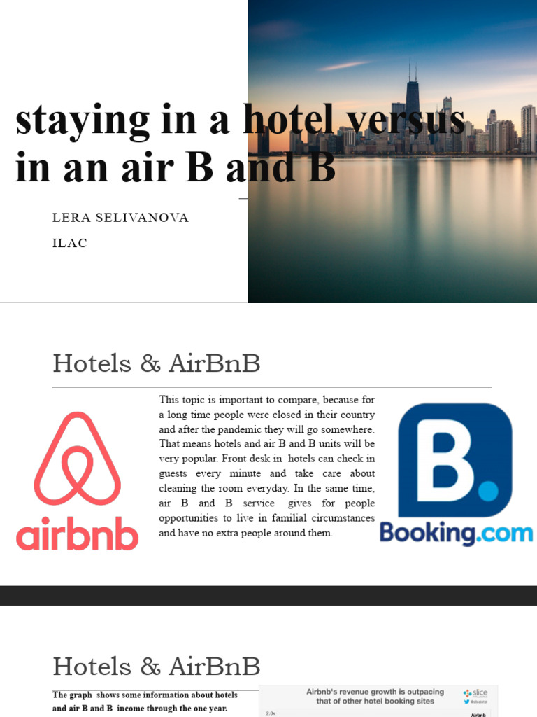 staying in a hotel versus in an airbnb | PDF | Airbnb