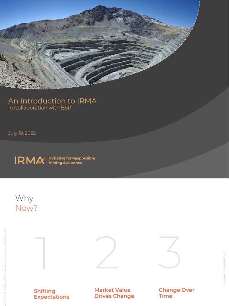 Introduction to IRMA for Responsible Mining | PDF | Audit | Mining