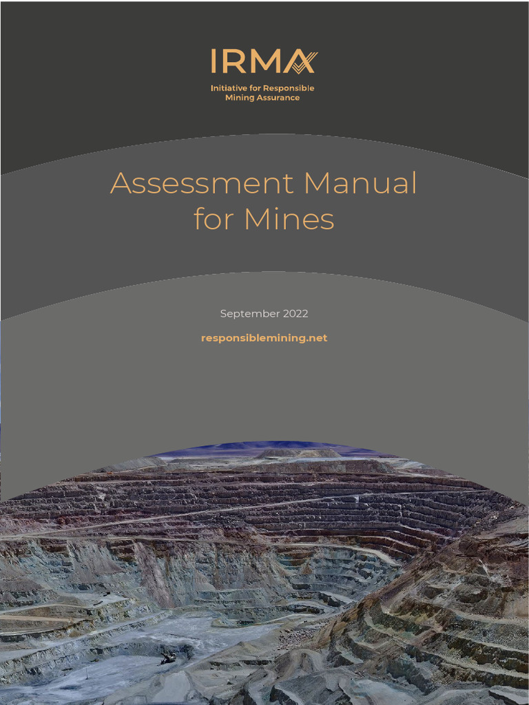 IRMA Mine Site Assessment Manual - 09 2022 UPDATE | PDF | Audit | Mining