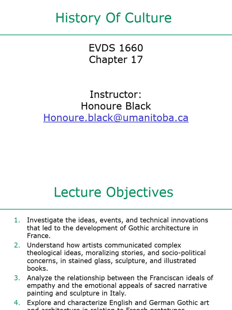 EVDS 1660 Chap 17 2019 | PDF | Gothic Architecture | Christian Architecture