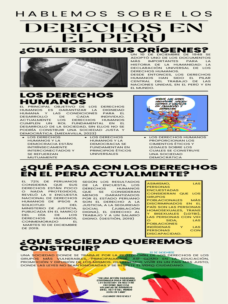 Infografía de Derechos Humanos | Descargar gratis PDF | Derechos humanos | Democracia