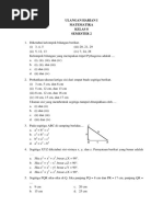 Latihan Soal Pythagoras Kelas 8 | PDF