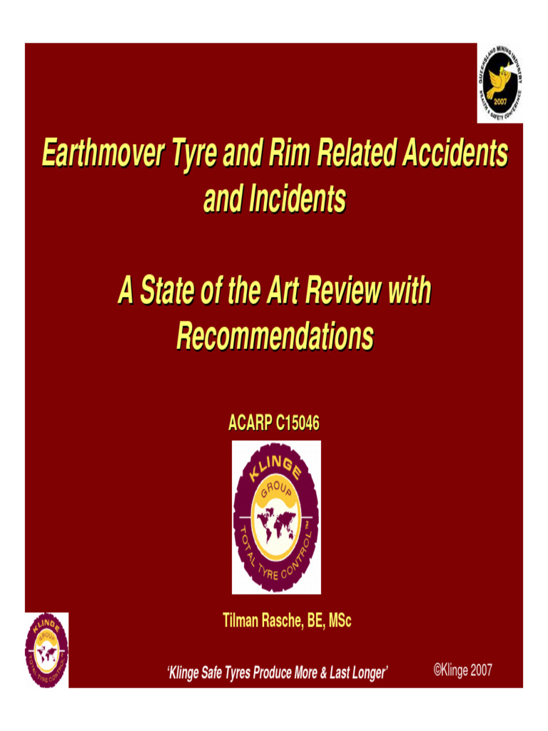 Rasche TryRimAccidents Klinge | PDF | Tire | Risk