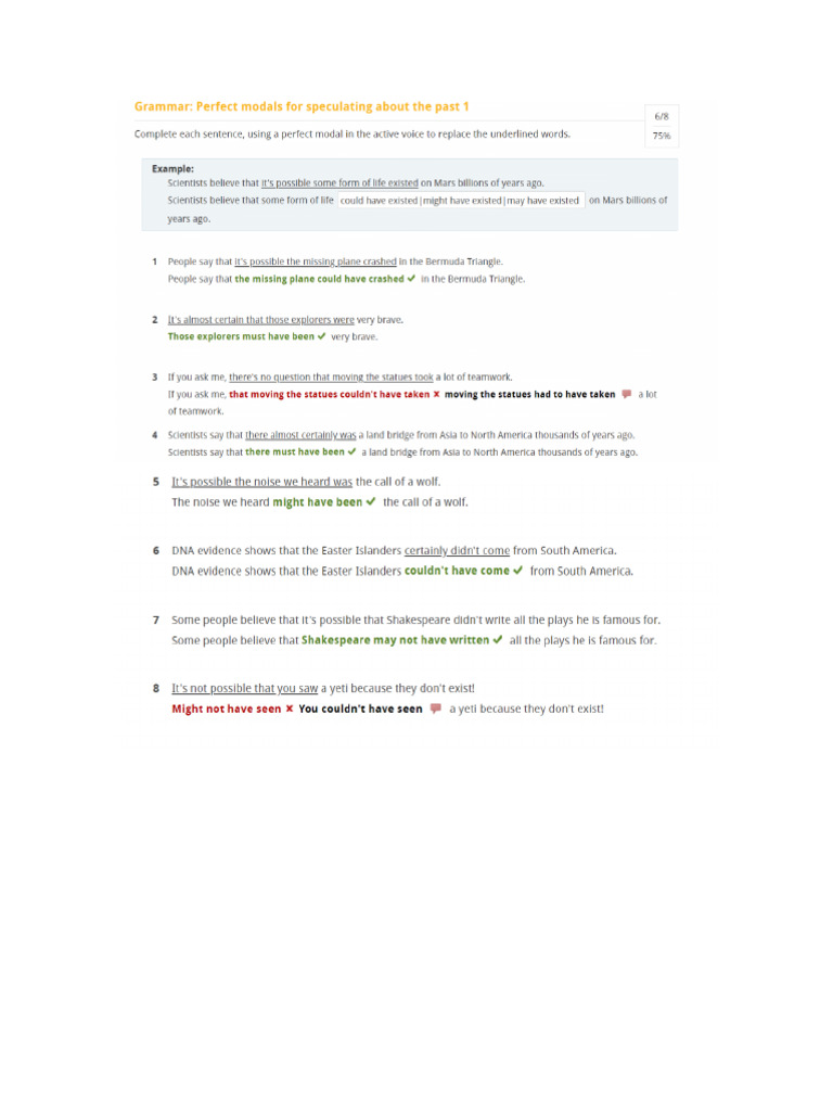 Perfect Modals | PDF
