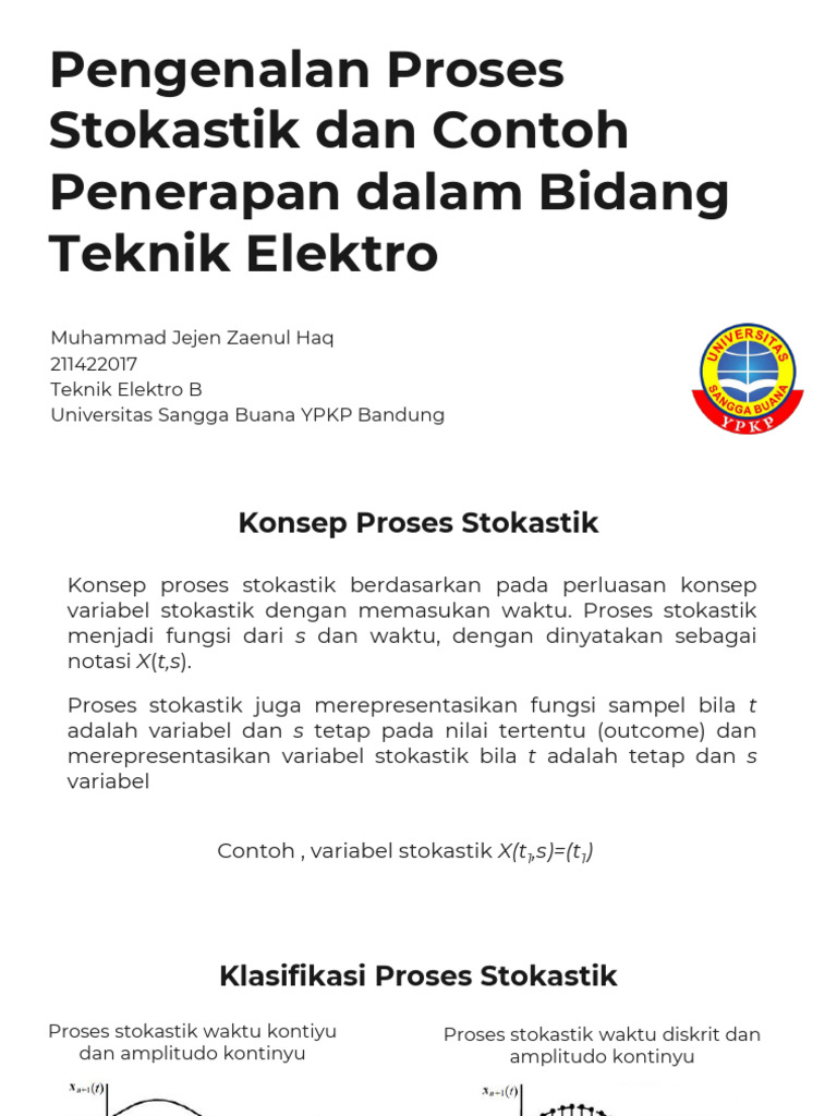 Proses Stokastik | PDF | Sains & Matematika | Komputer