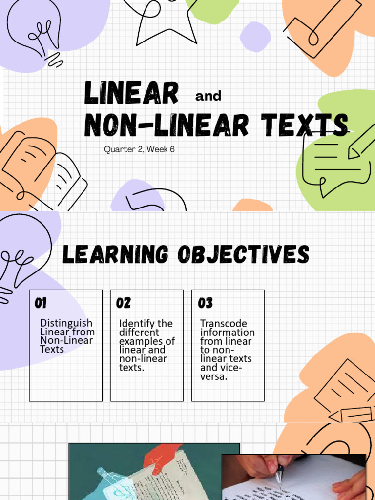 Linear and Non Linear Text | PDF | Narrative | Pie Chart