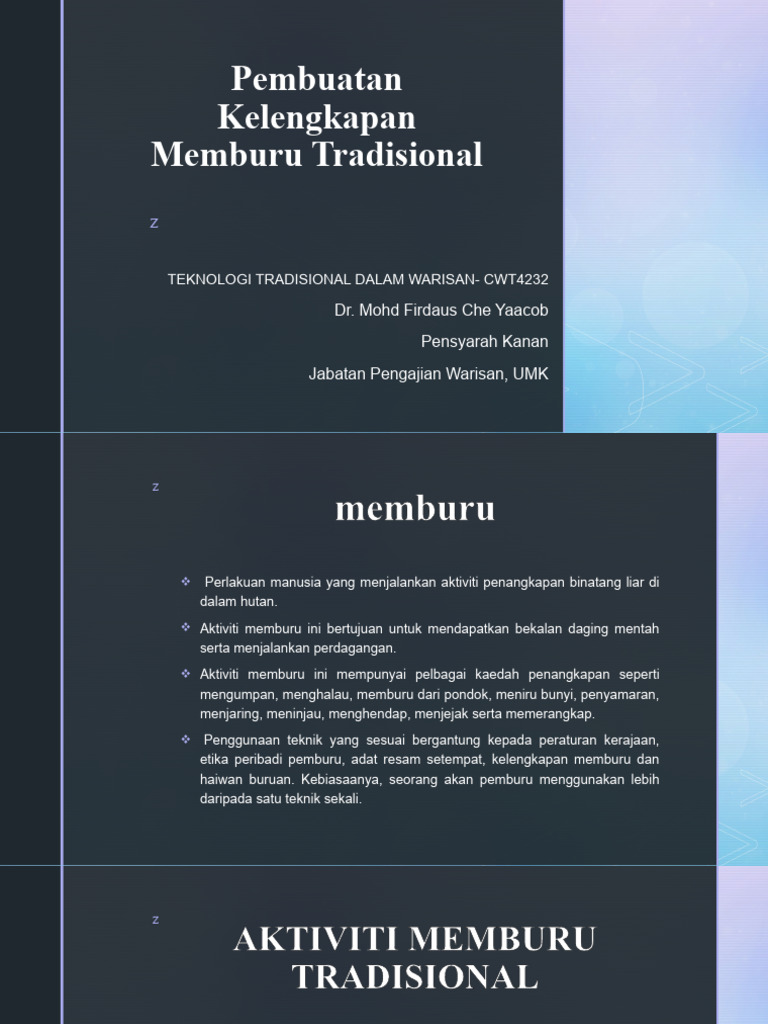 Teknologi Peralatan Memburu Tradisional | PDF
