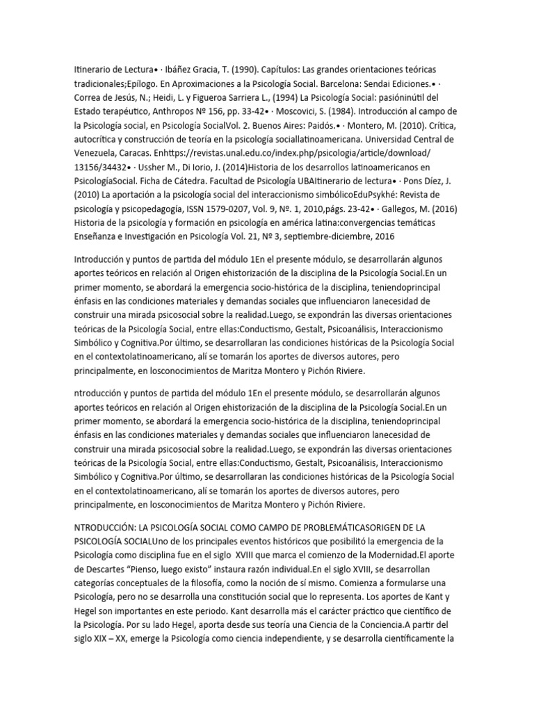 Psicologia Modulo 1. | PDF | Sicología | Psicología Social