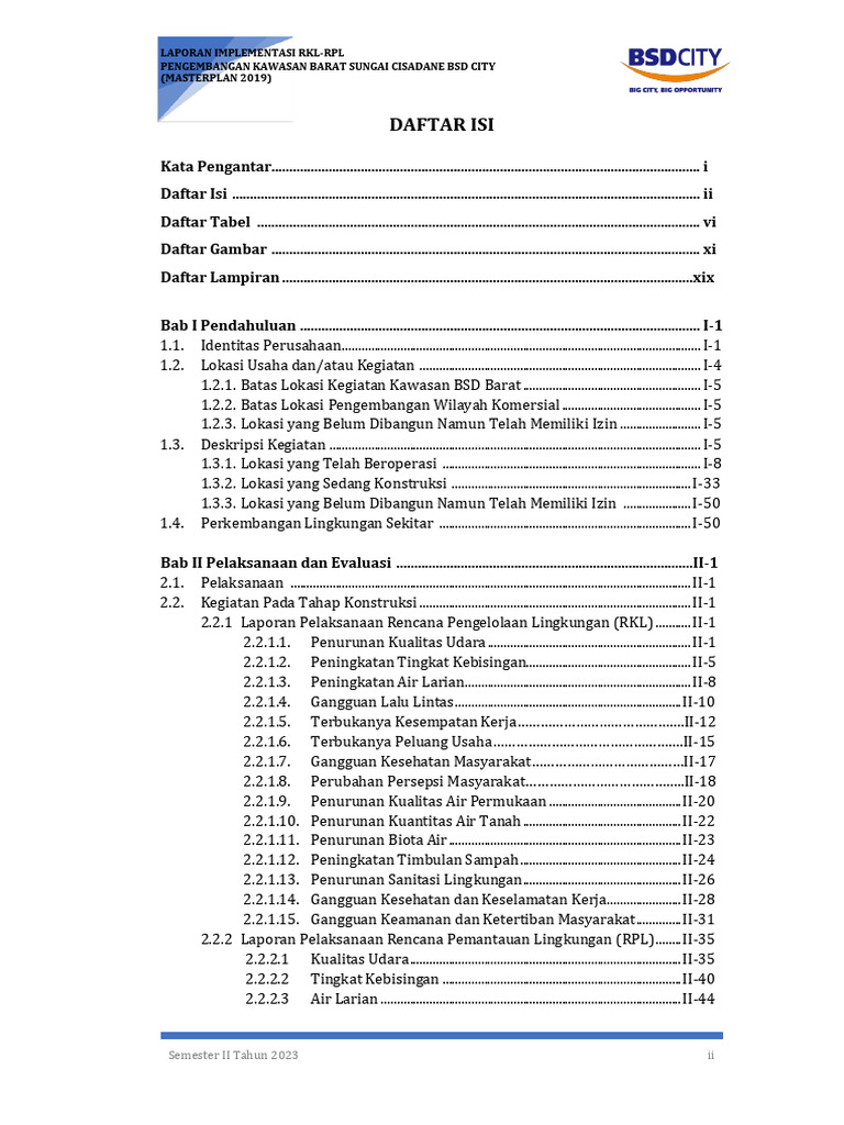 Daftar Isi, Tabel, Gambar | PDF
