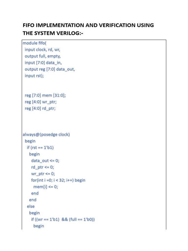 SystemVerilog Project | PDF | Electronic Design | Applied Mathematics