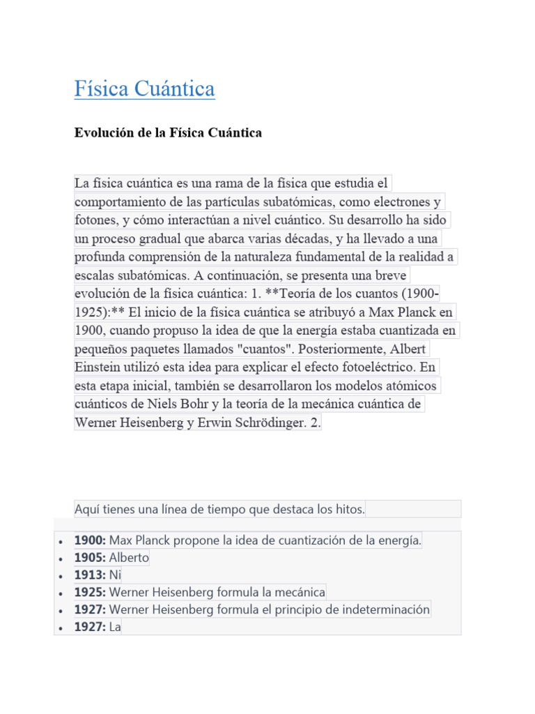 Física Cuántica | PDF | Mecánica cuántica | Enlace químico