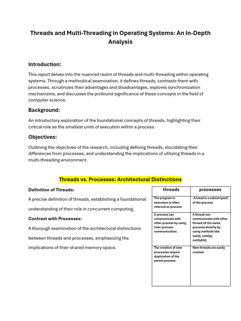 Threads Pdf Thread Computing Process Computing