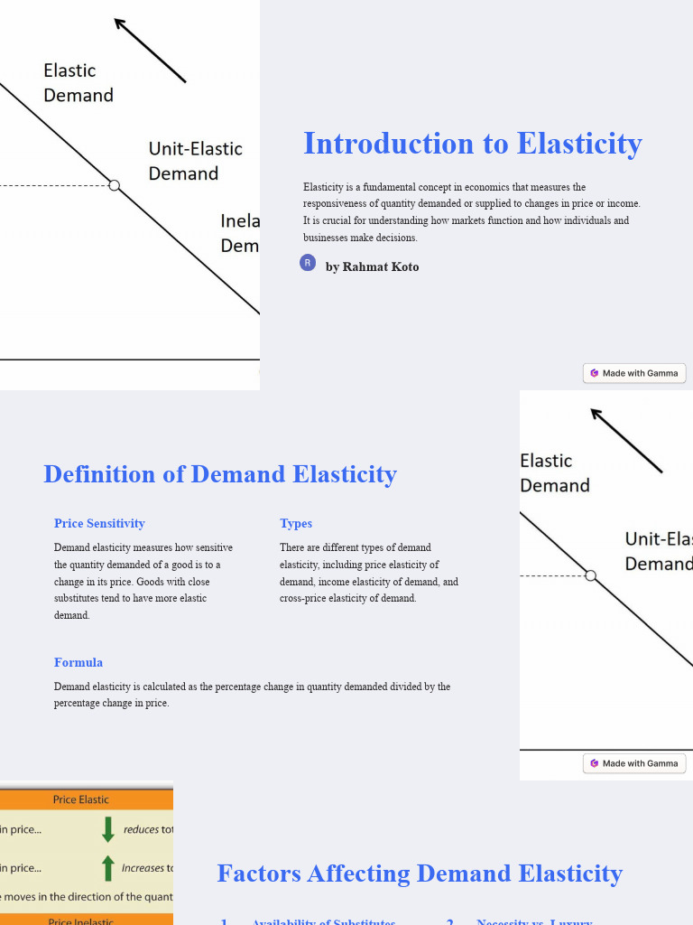 Introduction To Elasticity | PDF | Elasticity (Economics) | Demand