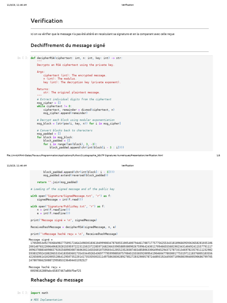Verification | PDF | Encryption | Public Key Cryptography