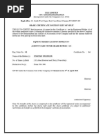 Form - SH-1 - Share Certificate | PDF | Business | Finance & Money ...