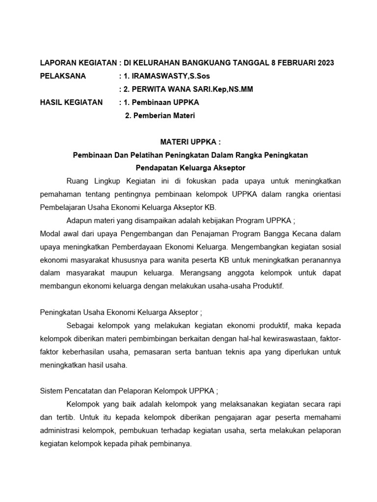 Materi UPPKA New | PDF | Karier & Perkembangan | Bisnis