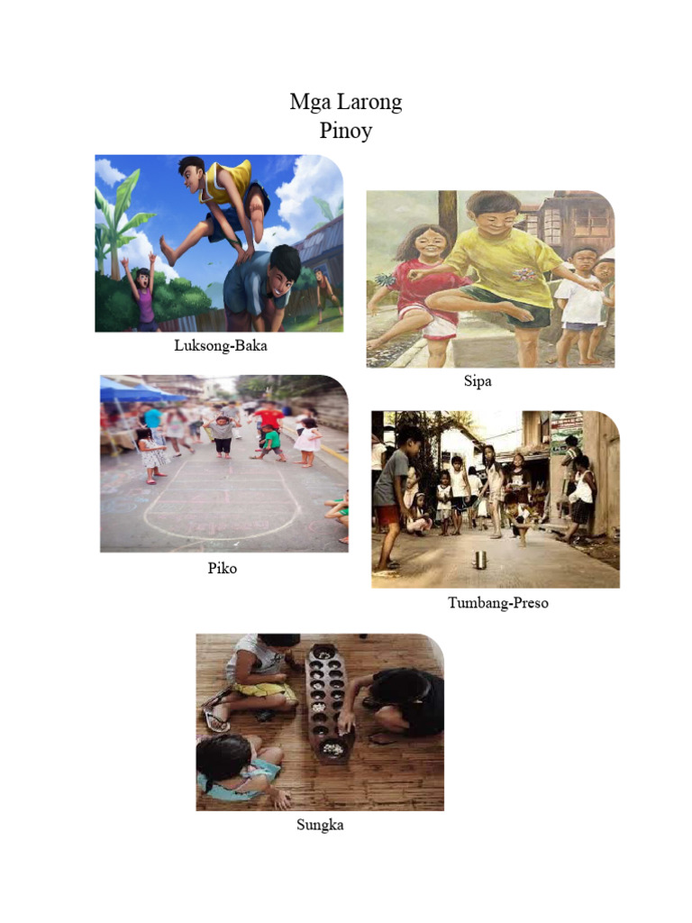 Mga Larong Pinoy | PDF