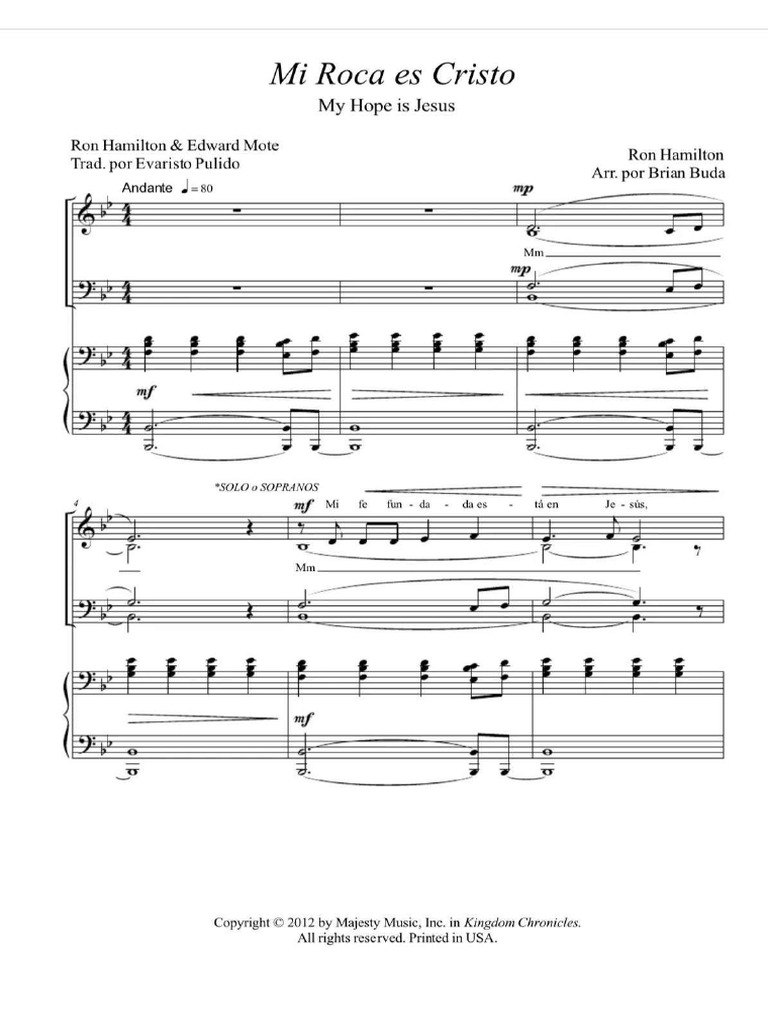 Mi Roca Es Cristo | PDF