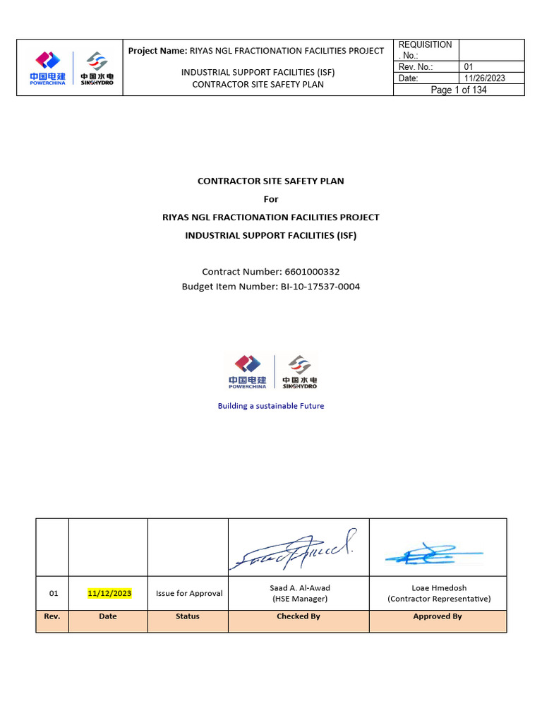 Construction Site Safety Program Rev-01 | PDF | Safety | Occupational ...