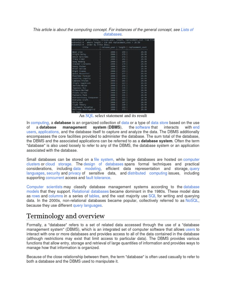 Basis Data | PDF | Databases | Cybernetics