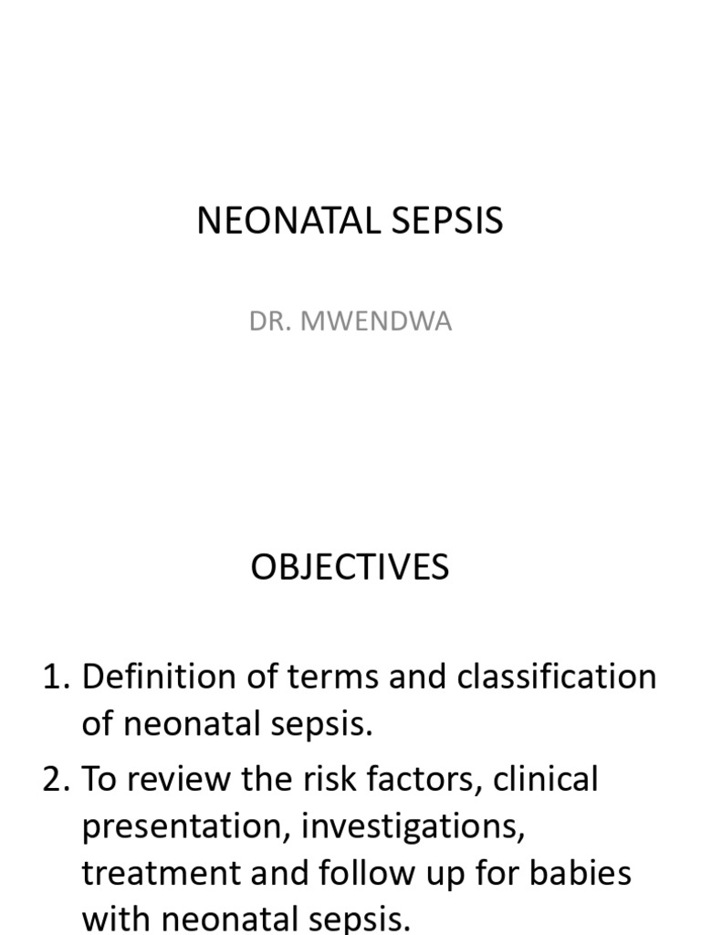 Neonatal Sepsis | PDF | Sepsis | Preterm Birth