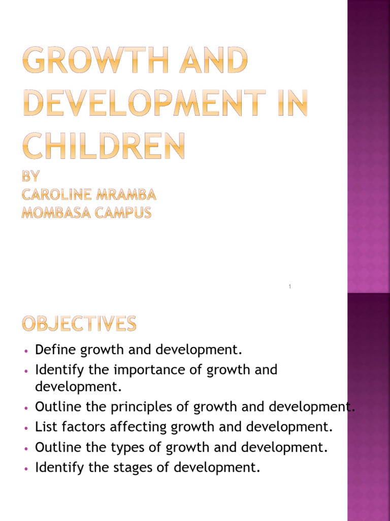 Growth and Development in Children Final | PDF | Adolescence ...